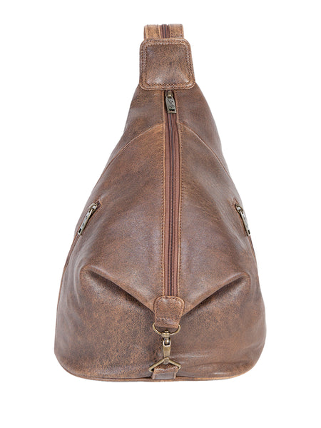 Scully Aero Squadron Vintage Leather Convertible Sling/Backpack Should ...